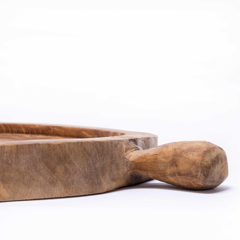 Contemporary Hand Carved Indonesian Teak Platter For Sale at 1stDibs