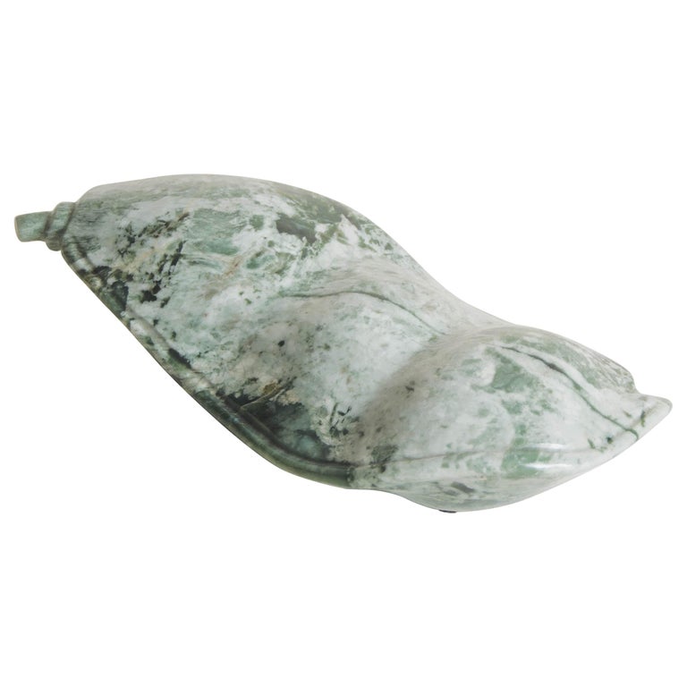 Contemporary Hand Carved Jade Lima Bean Sculpture by Robert Kuo For ...