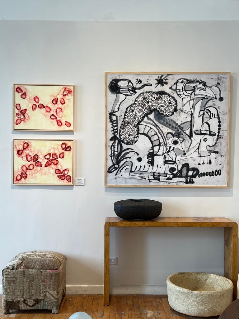 Contemporary Hand Dye Painting by Sandra Leonard For Sale at 1stDibs