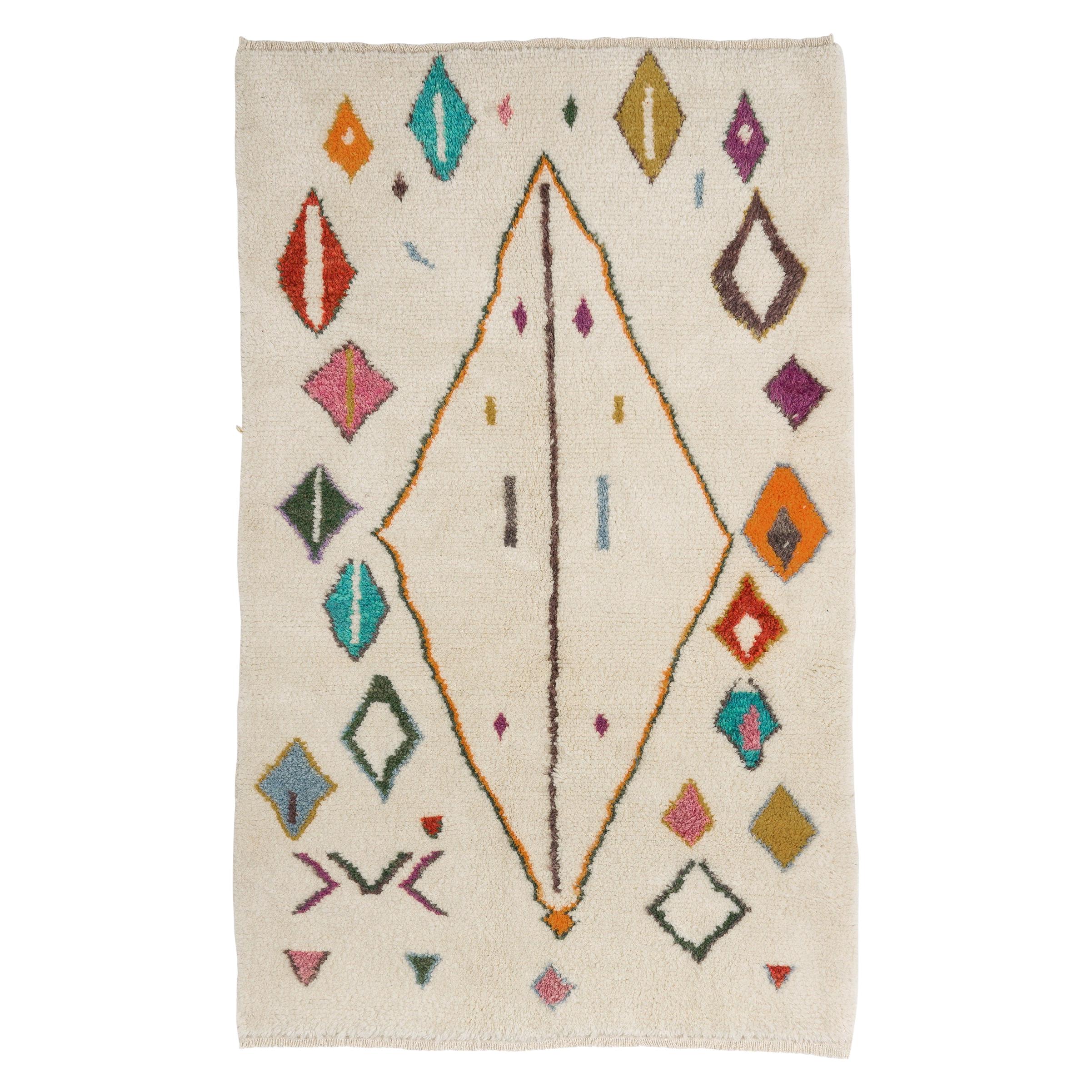 6x9 Ft Hand-Knotted Contemporary Wool Rug with Soft Thick Pile and ...