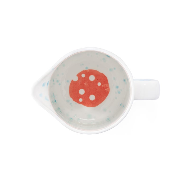 Contemporary Hand-Painted Porcelain 2 Pint Jug Pitcher, Made in Italy ...