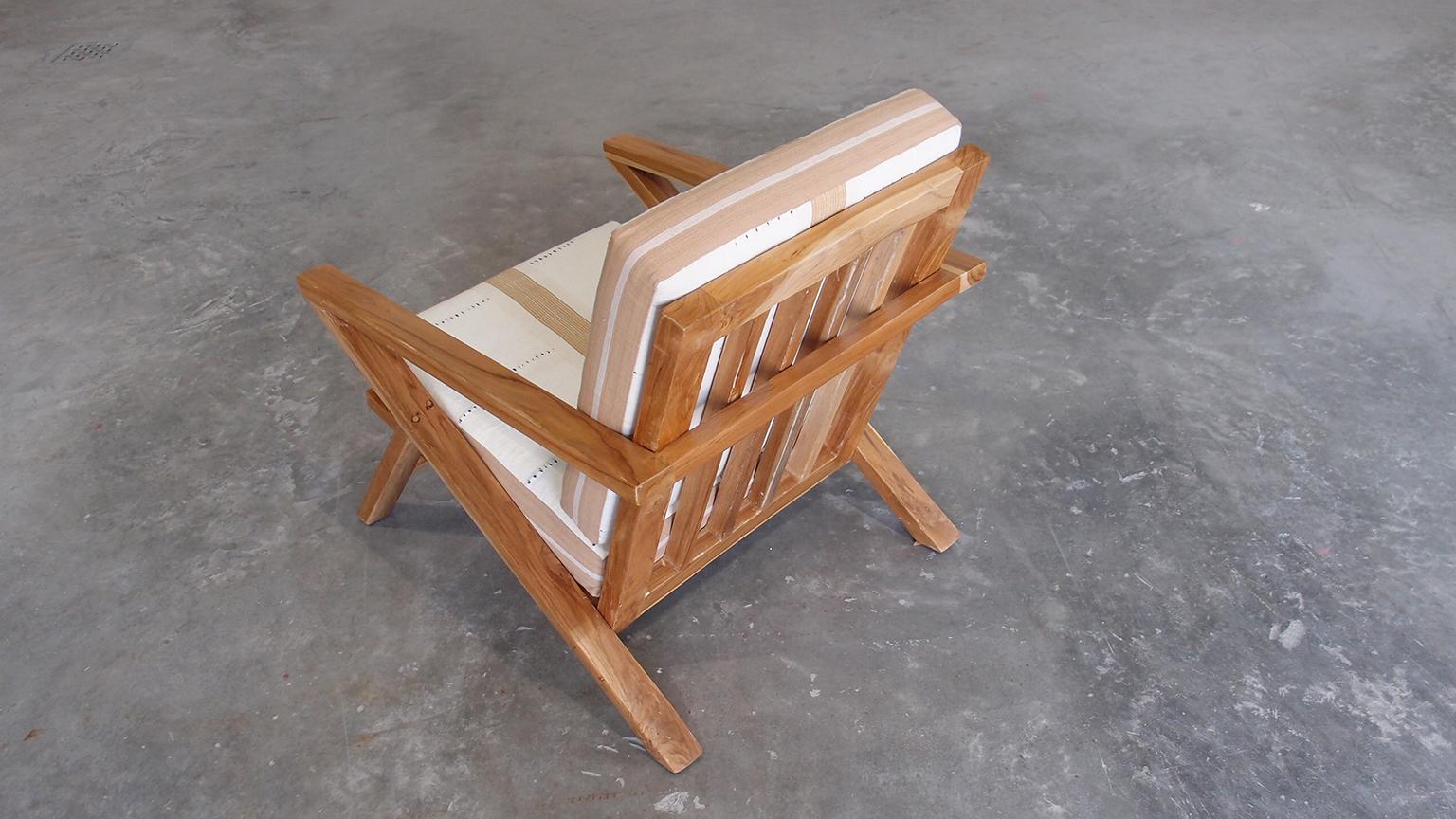 Contemporary Handcrafted Kukuru Funfun 'White Dove' Armchair For Sale ...