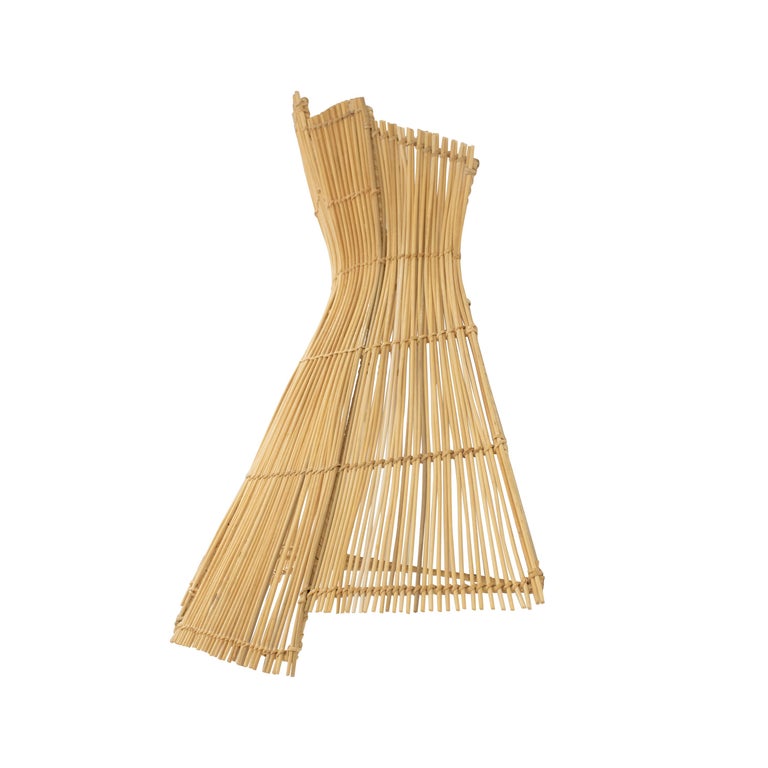 Contemporary Handcrafted Wicker Wall Light, Spain, 2022 For Sale at 1stDibs