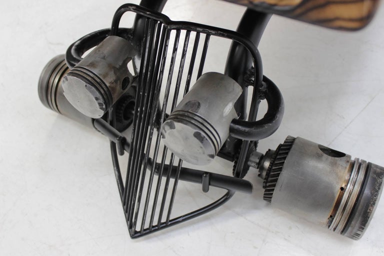 Contemporary Handmade Coffee "Hot Rod" Table by Baldos For Sale at 1stDibs