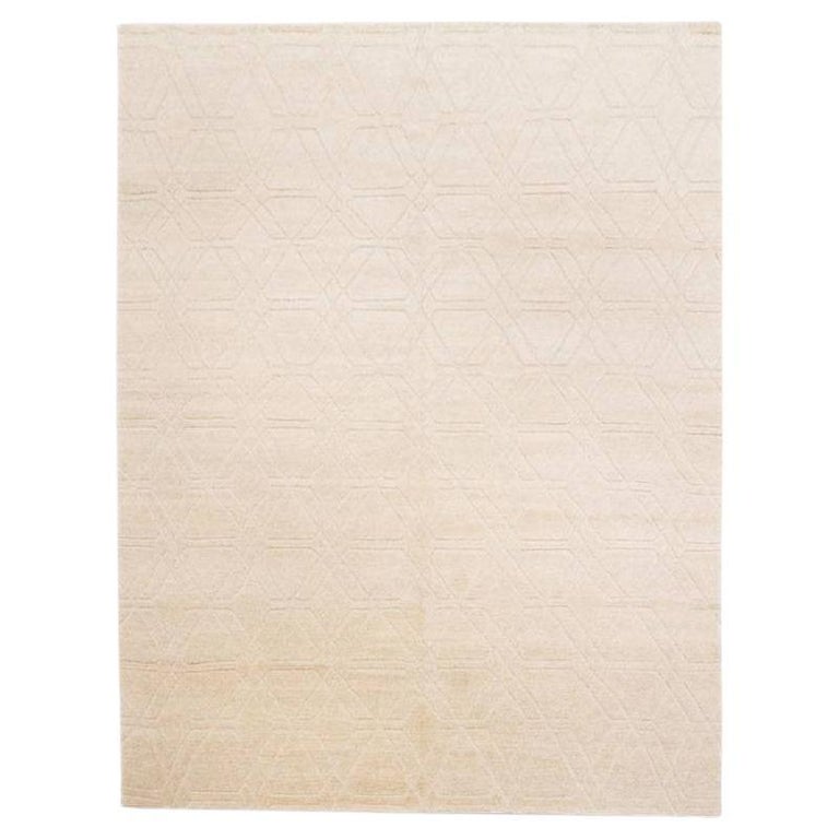 Contemporary Handmade Rug, Geometric Design For Sale at 1stDibs