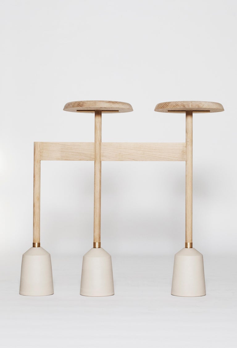 Contemporary Handmade Scandinavian Side Table or Stool "Objects of Use ...