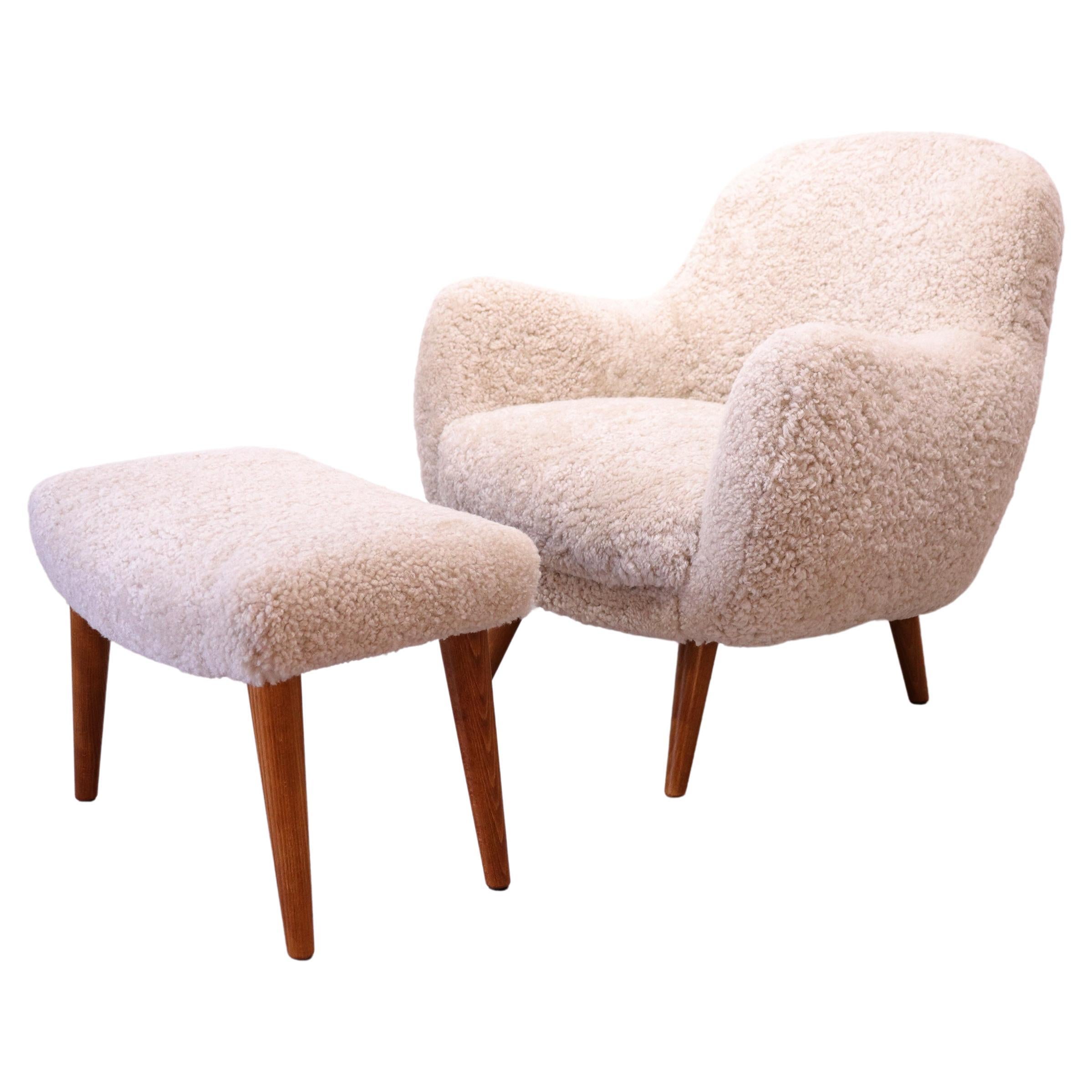 Sheep Skin and Oak Teddy Bear Tub Chair For Sale at 1stDibs | teddy tub ...