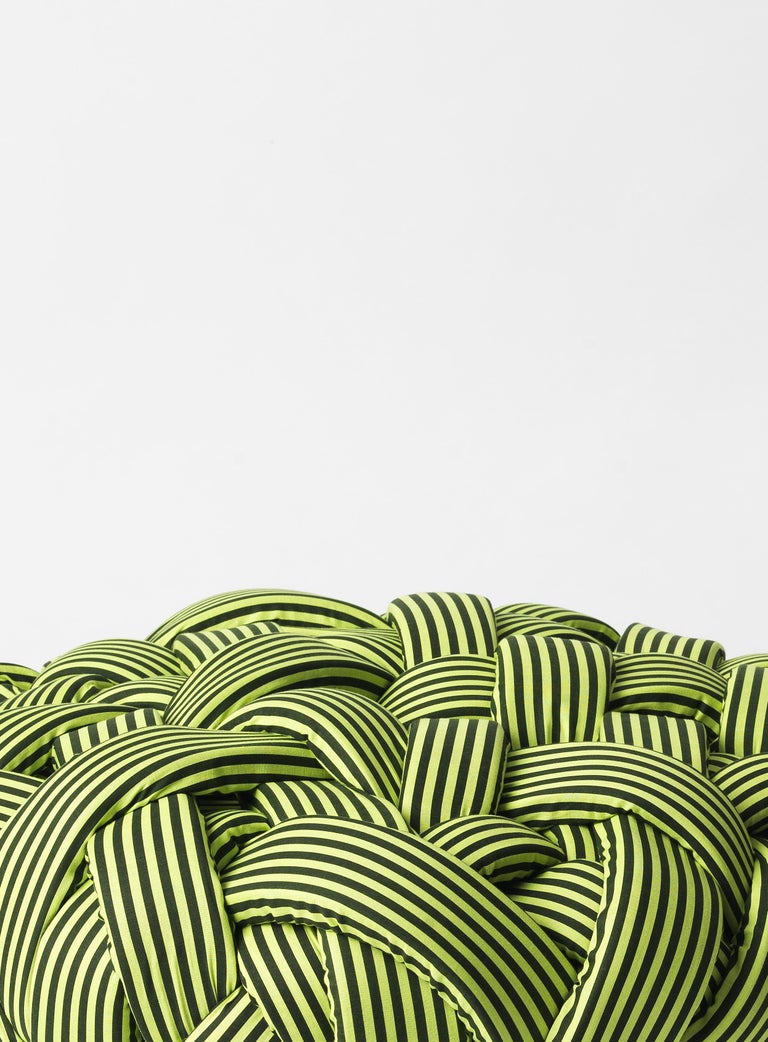 Contemporary Handwoven - Cloud Stool, Medium, Green For Sale at 1stDibs ...