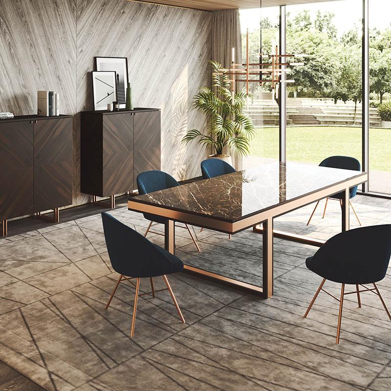 Contemporary Highboard Offered In Smoked Eucalyptus For Sale at 1stDibs