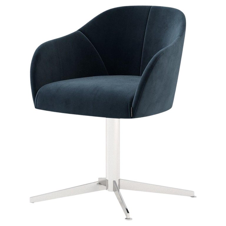 Customized Home Office Chair in Rich Velvet For Sale at 1stDibs