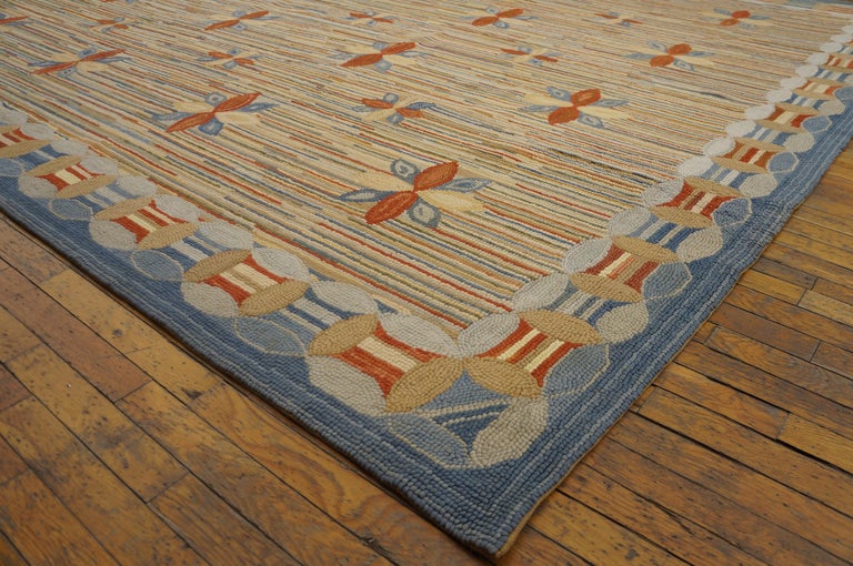 Contemporary Handmade Hooked Rug ( 9' x 12' - 275 x 365 cm ) For Sale ...