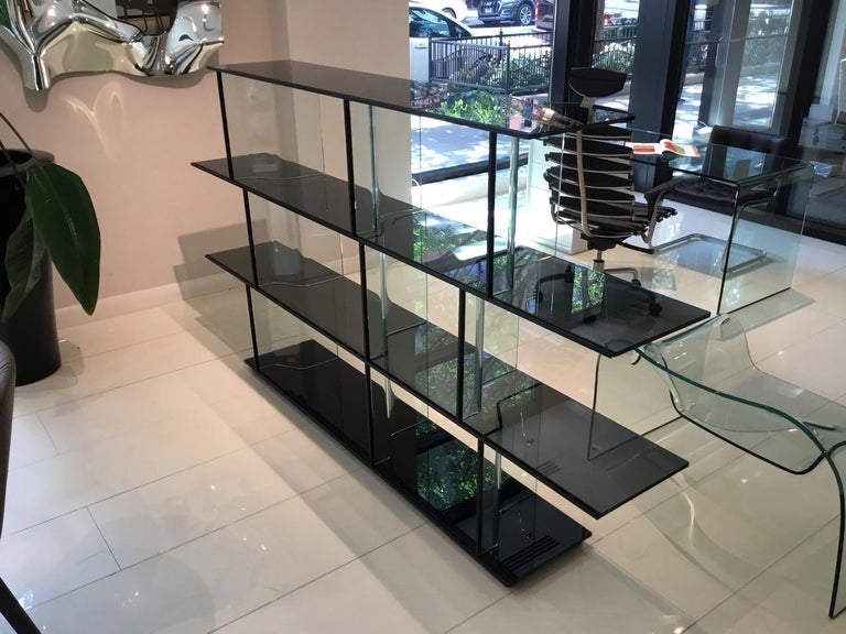Contemporary Inori Glass Bookcase by Setsu and Shinobu Ito for Fiam ...
