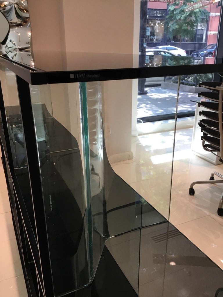 Contemporary Inori Glass Bookcase by Setsu and Shinobu Ito for Fiam ...