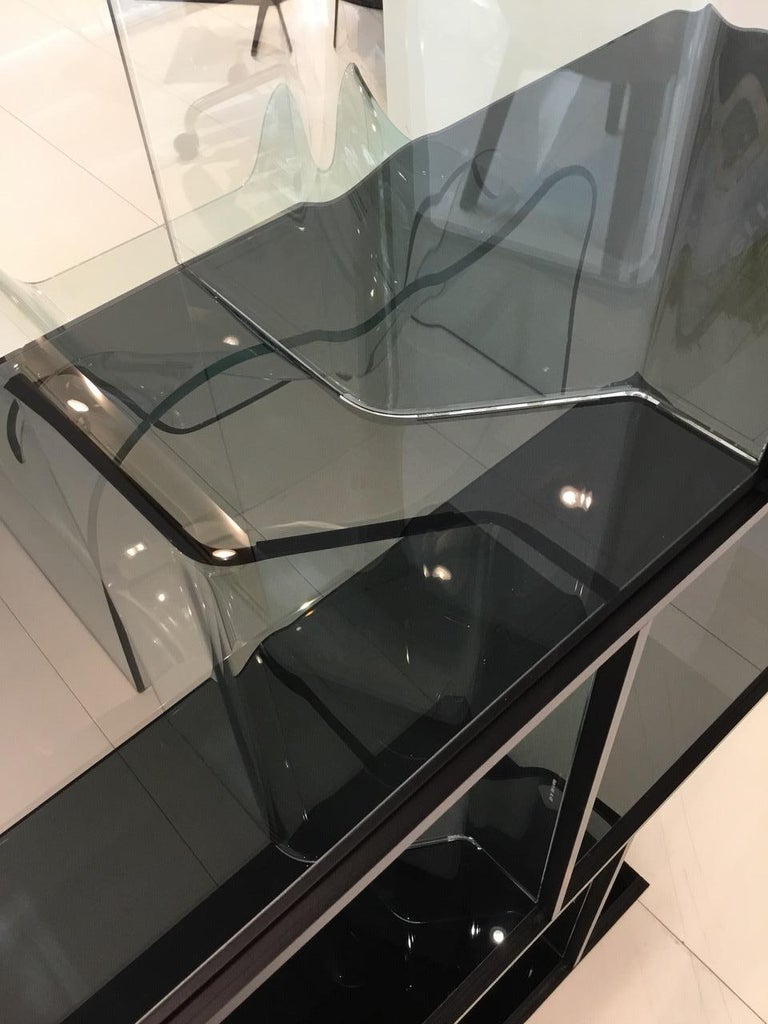 Contemporary Inori Glass Bookcase by Setsu and Shinobu Ito for Fiam ...