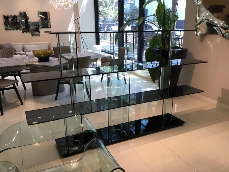 Contemporary Inori Glass Bookcase by Setsu and Shinobu Ito for Fiam ...