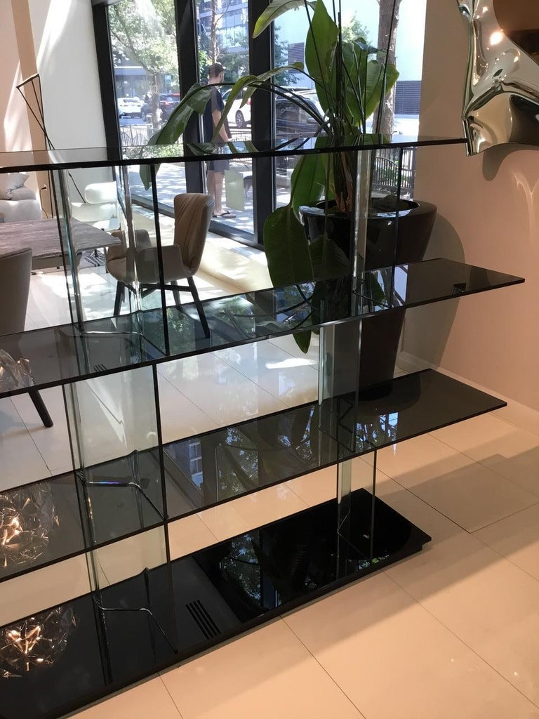 Contemporary Inori Glass Bookcase by Setsu and Shinobu Ito for Fiam ...