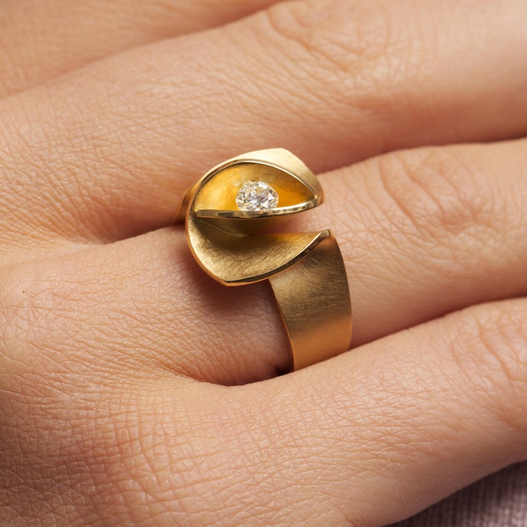 Contemporary Iris Diamond Ring For Sale at 1stDibs | jeans ring design ...