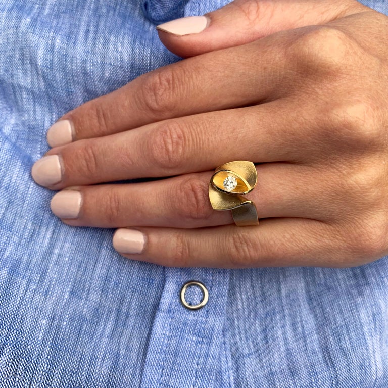 Contemporary Iris Diamond Ring For Sale at 1stDibs | jeans ring design ...