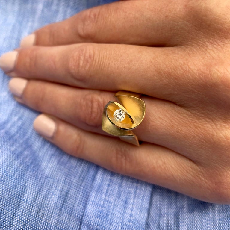 Contemporary Iris Diamond Ring For Sale at 1stDibs | jeans ring design ...