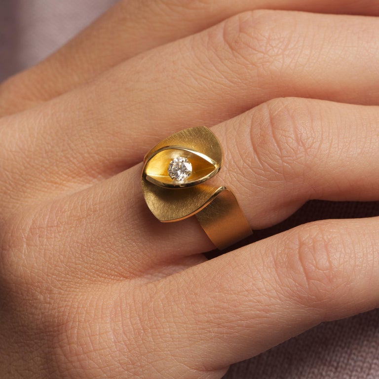 Contemporary Iris Diamond Ring For Sale at 1stDibs | jeans ring design ...