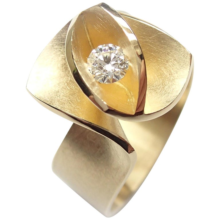 Contemporary Iris Diamond Ring For Sale at 1stDibs | jeans ring design ...