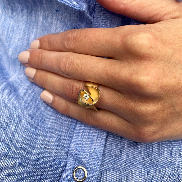 Contemporary Iris Diamond Ring For Sale at 1stDibs | jeans ring design ...
