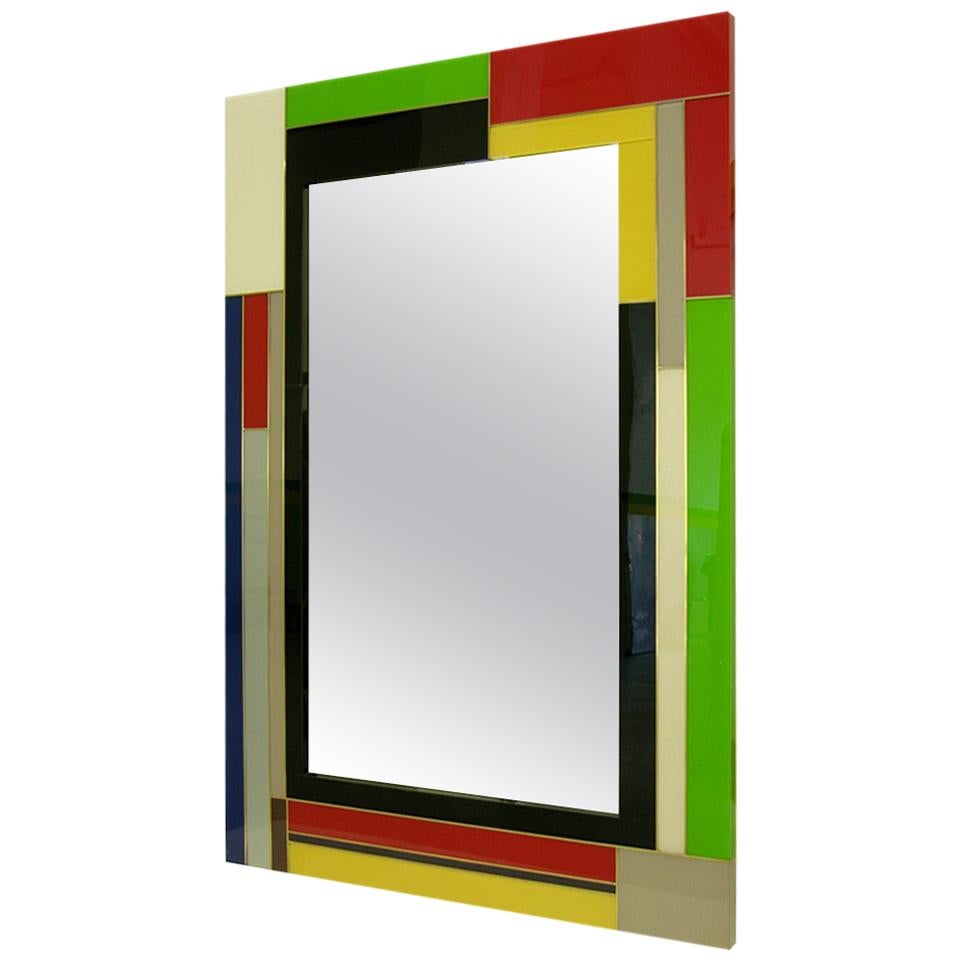 Contemporary Italian Brutalist Leopard Brass and Black Glass Modern ...