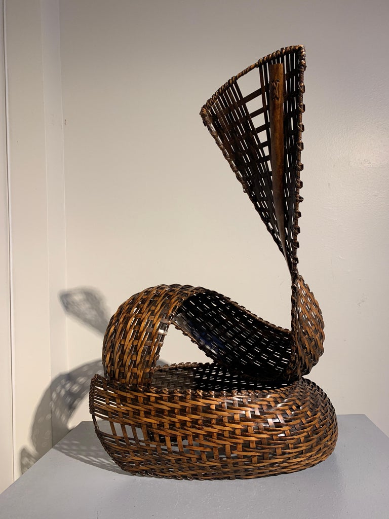 Contemporary Japanese Bamboo Basketry Sculpture Attributed to Honma ...