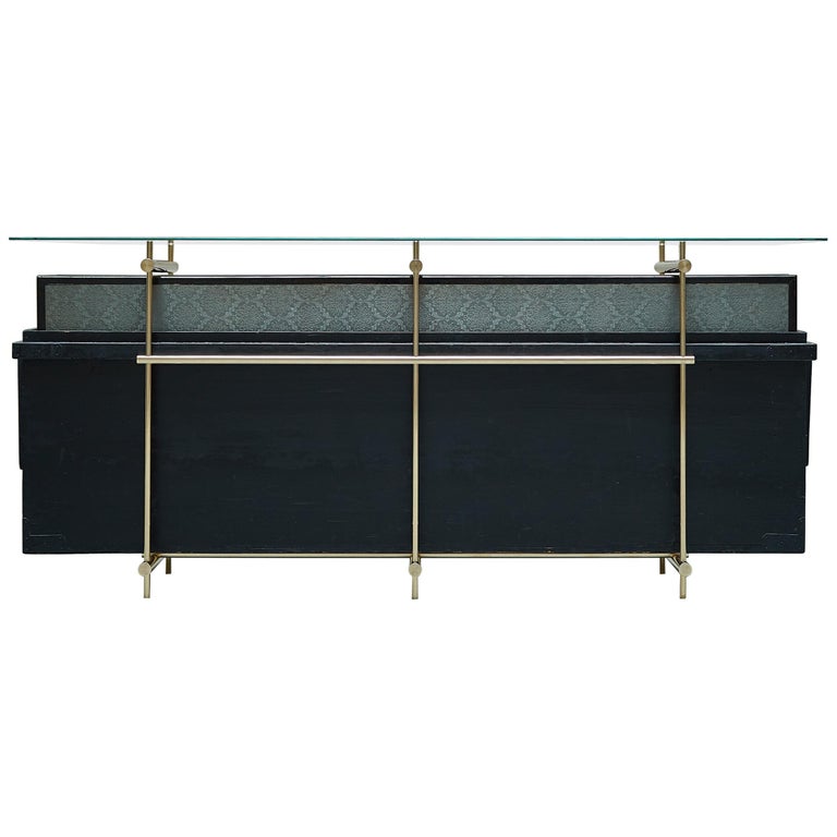 Contemporary Japanese Console with Folding Screen Zen Japanese Modern ...