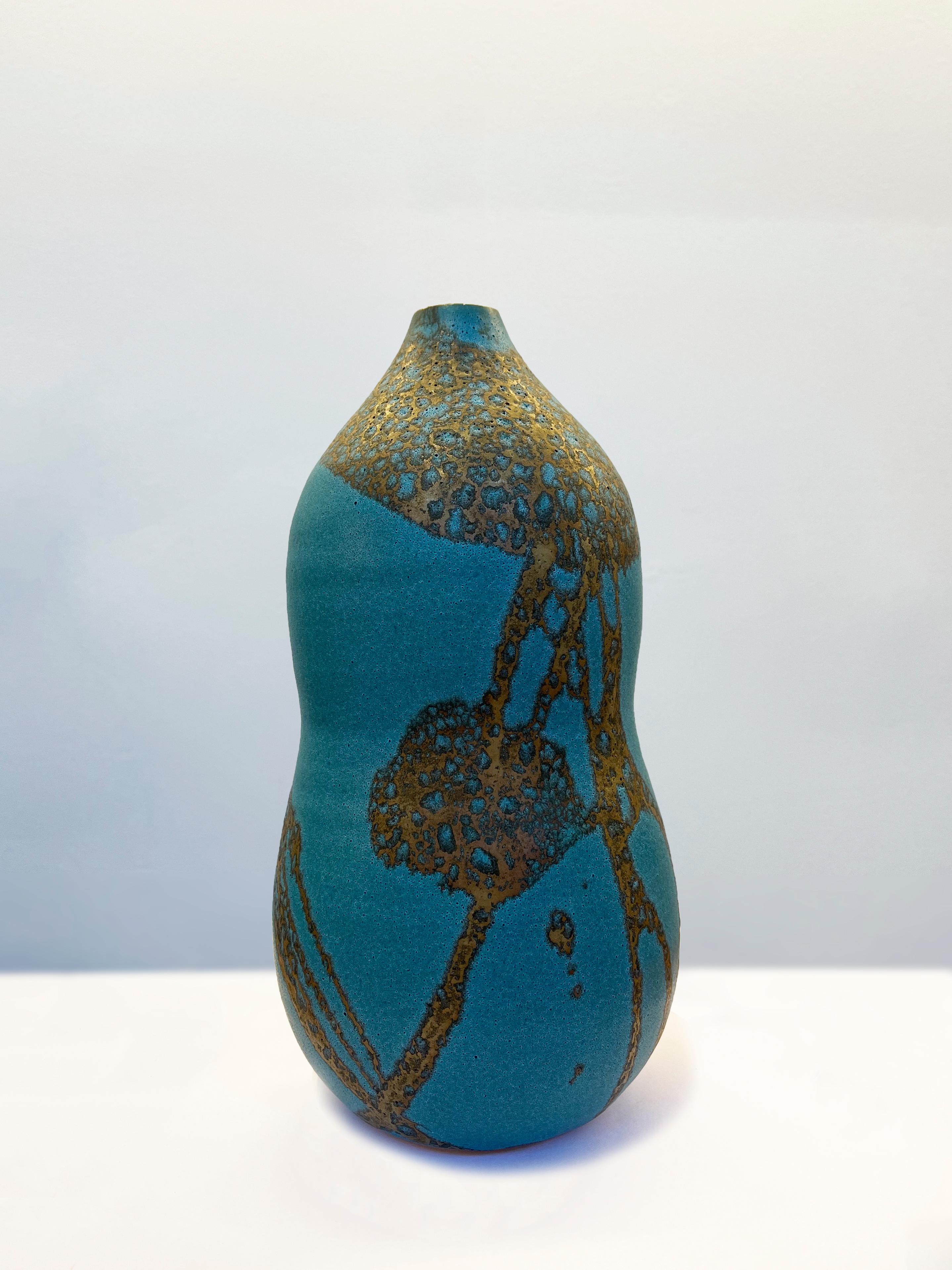 Contemporary Japanese stoneware ceramic vase Morino Taimei For Sale at ...