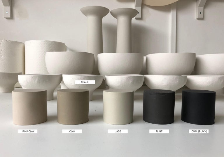 Contemporary Jesmonite Coffee Table, Pilotis Carved Table by Malgorzata ...