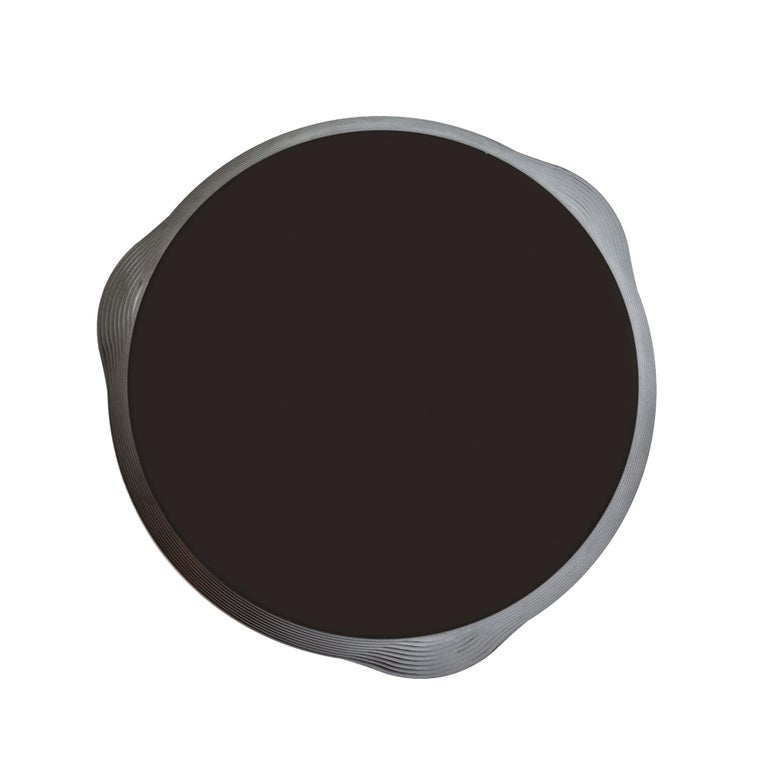 Contemporary Jump High Stool with Black Corian Top For Sale at 1stDibs