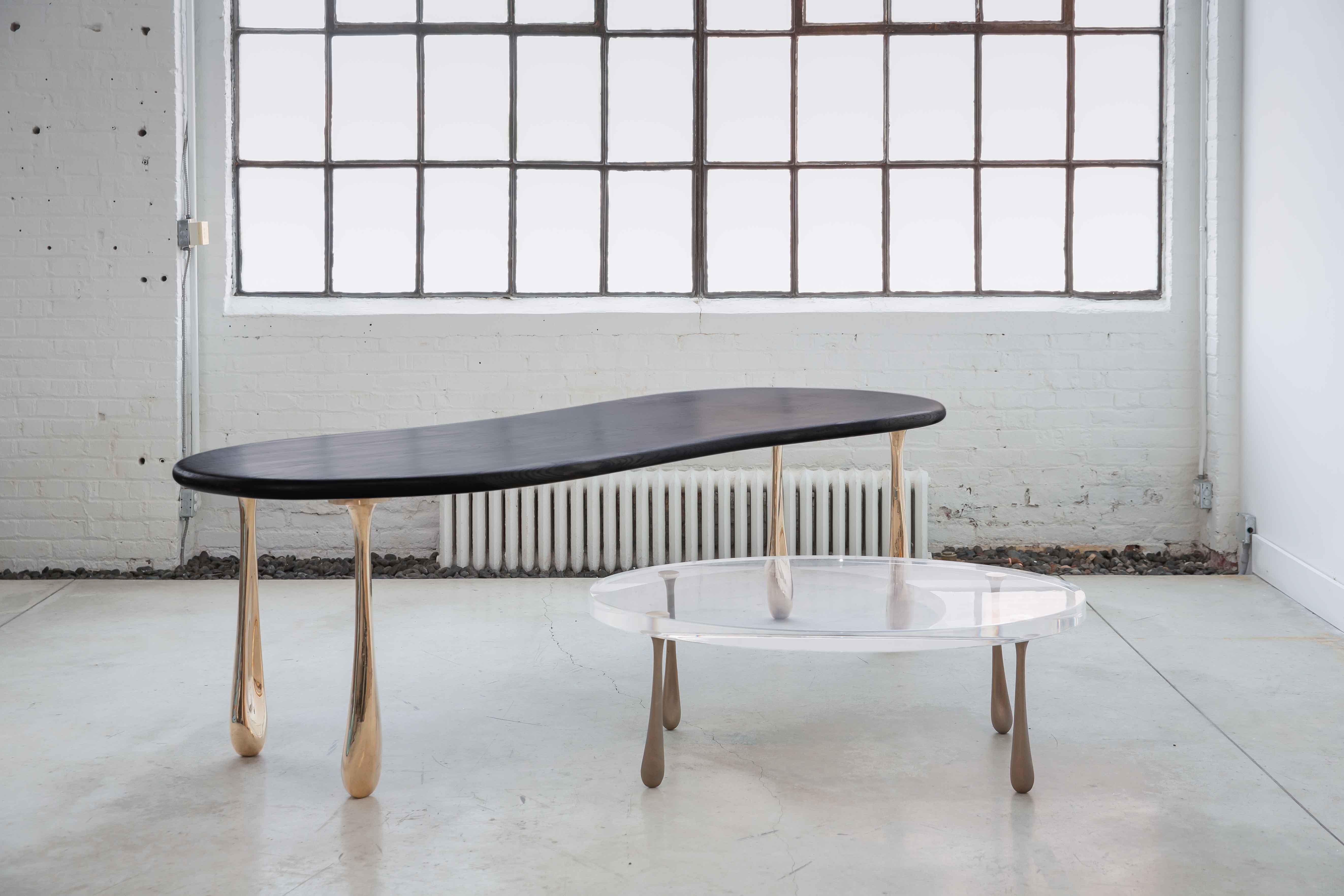 Contemporary Jupiter Low Table Bronze and Cast Acrylic Coffee Table by Stacklab For Sale at ...