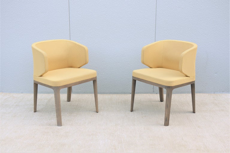 Contemporary Khodi Feiz for Geiger a Line Wing-Back Guest Side Chairs ...