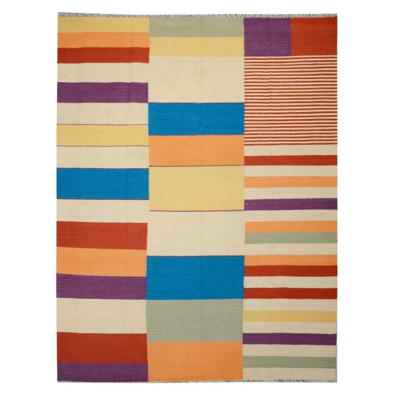 Geometric Multi-Color Carpet, Bauhaus, 1940 For Sale at 1stDibs