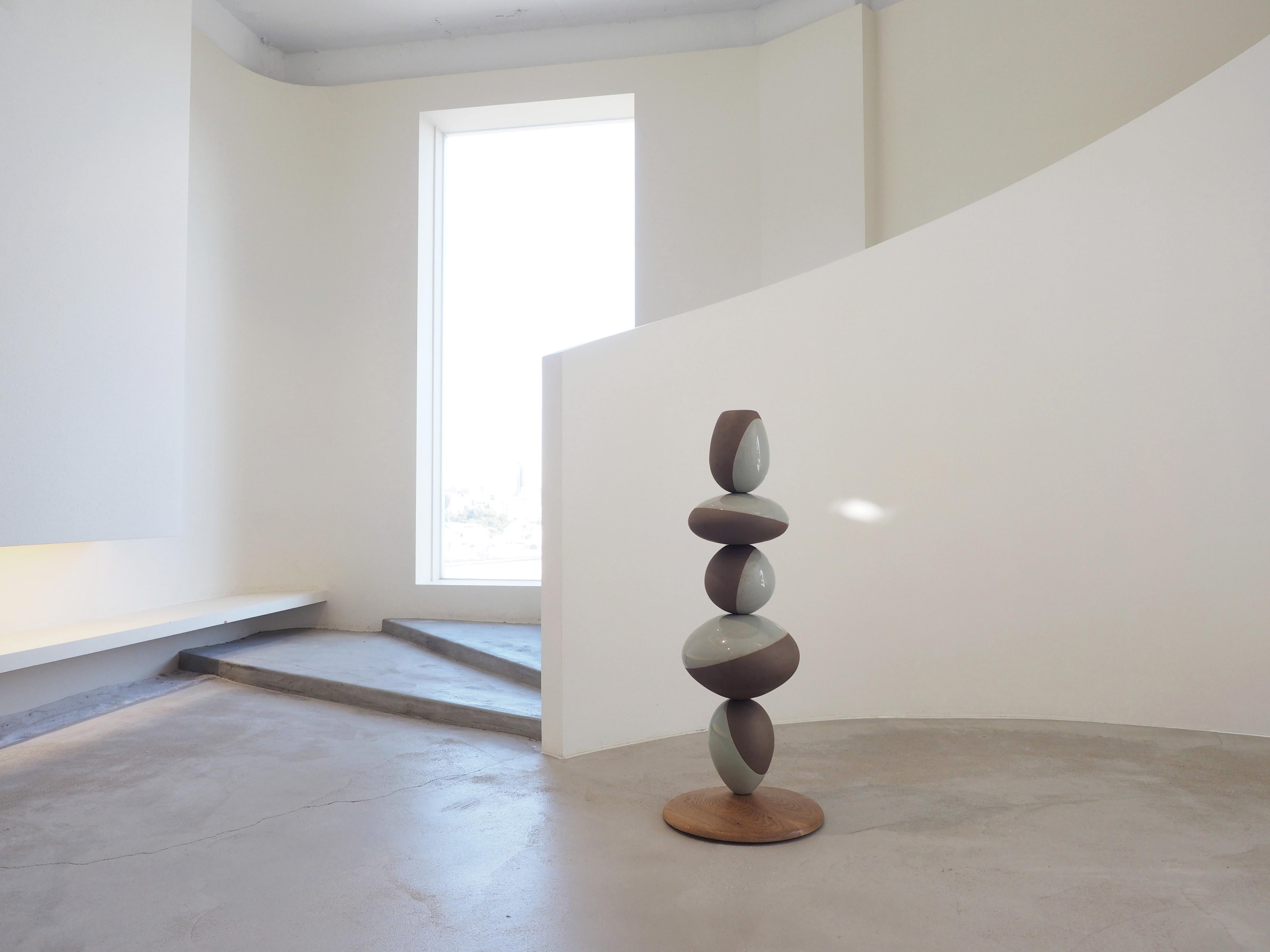 Contemporary Korean Ceramic, "Large Stack Sculpture I" by Soo Joo For ...
