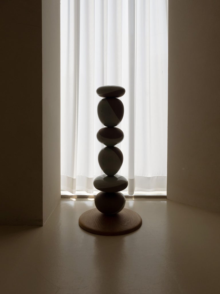 Contemporary Korean Ceramic, Stack Sculpture - "Stack Vessel Pair" by ...