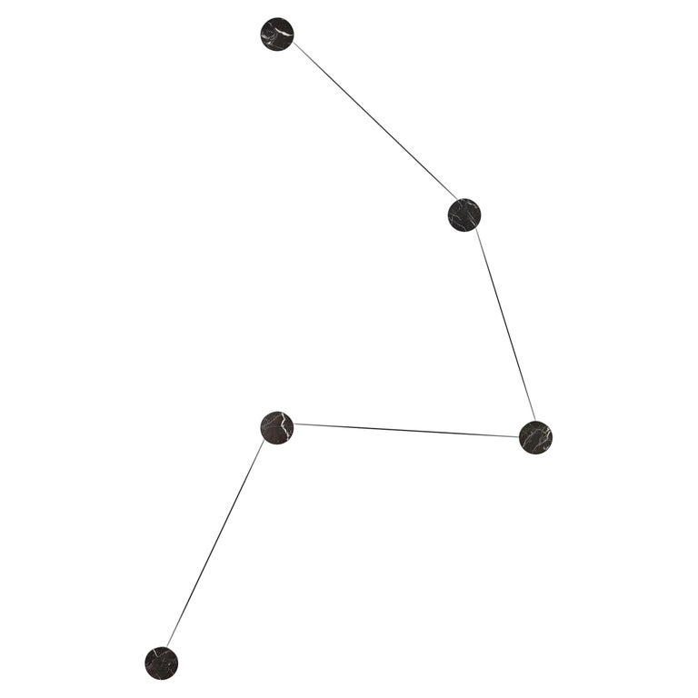 KDLN Contemporary AZOU 5 Wall Fixture (Black Marble) For Sale at 1stDibs