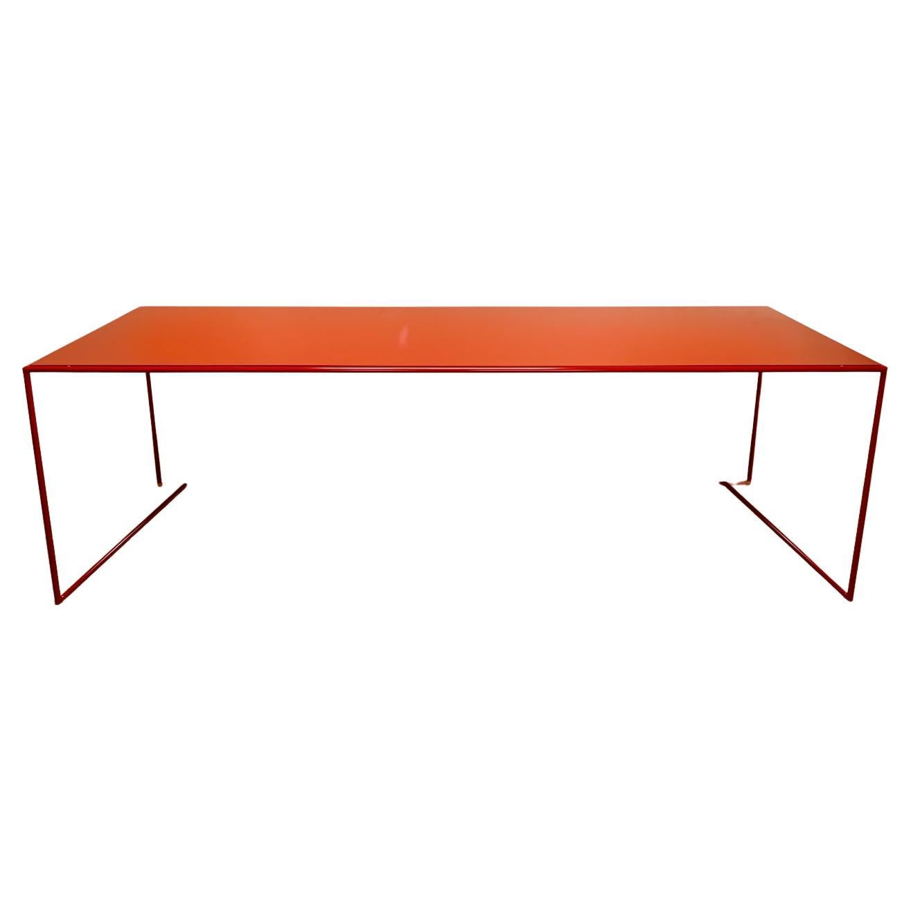 Contemporary Lacquered Steel Table For Sale at 1stDibs