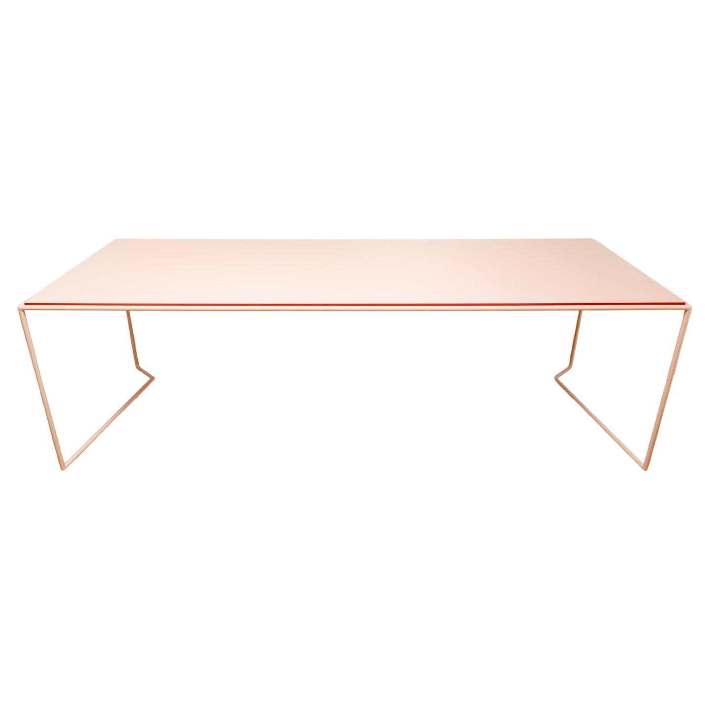 Contemporary Lacquered Steel Table For Sale at 1stDibs