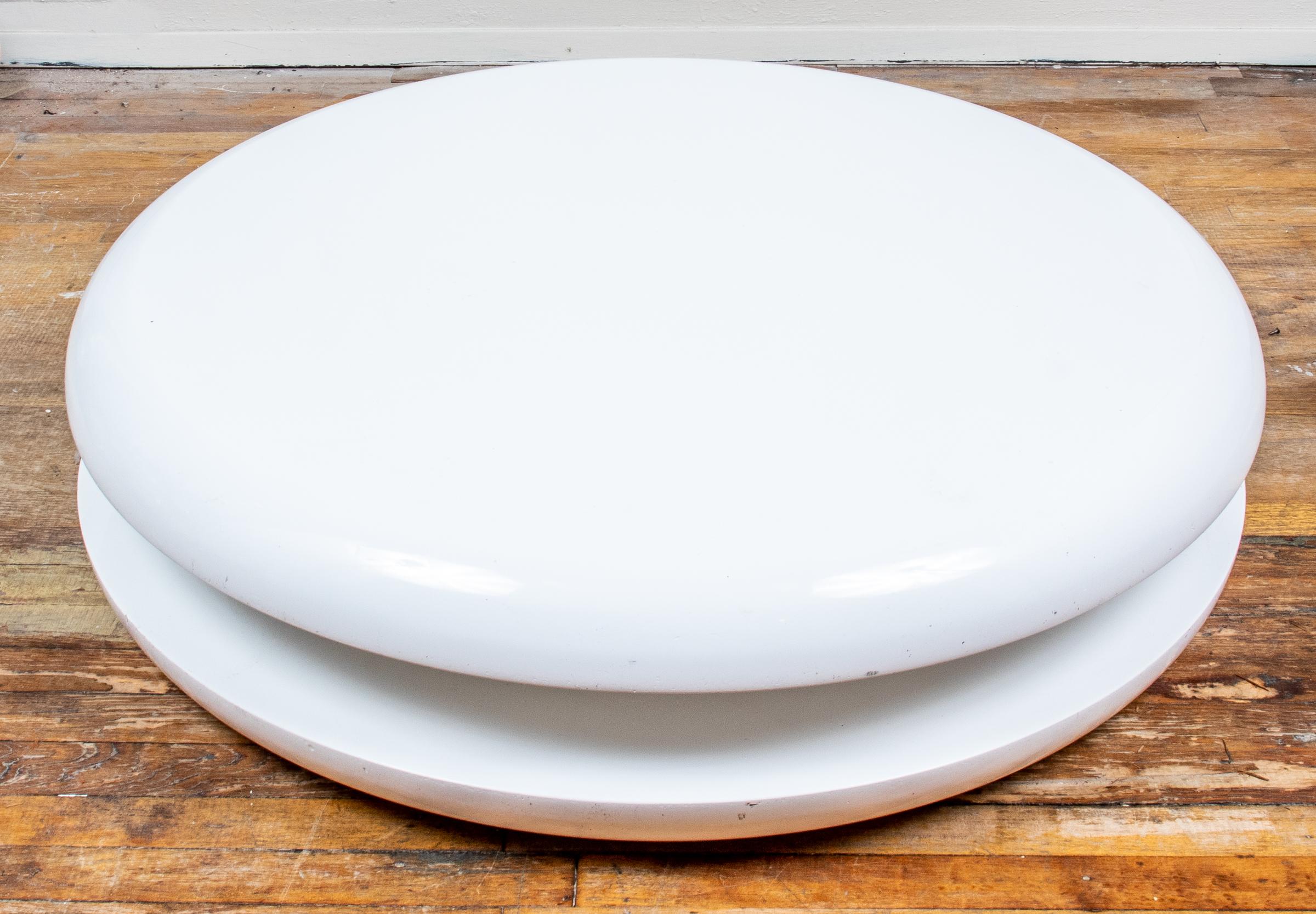 Contemporary Lacquered Swivel Top Coffee Table at 1stDibs