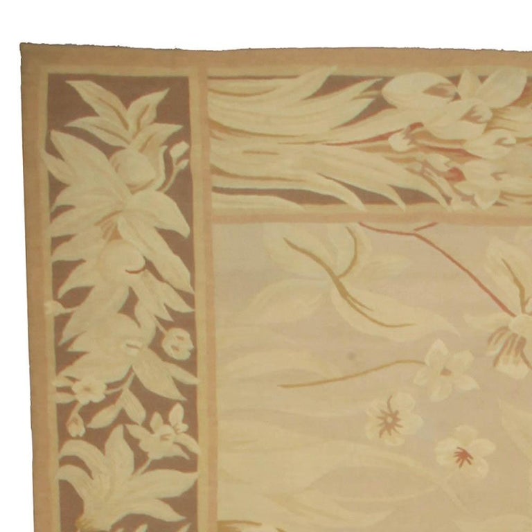 Contemporary Large Aubusson Design Handmade Wool Rug by Doris Leslie ...