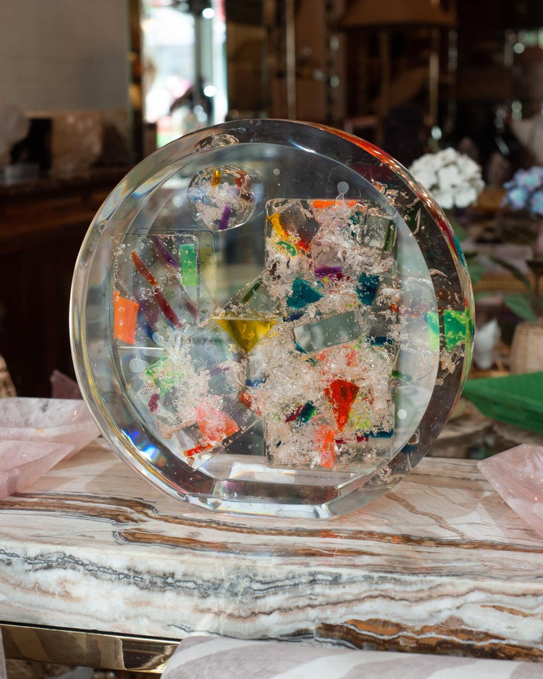 Contemporary Large Multicoloured Acrylic Sculpture For Sale at 1stDibs