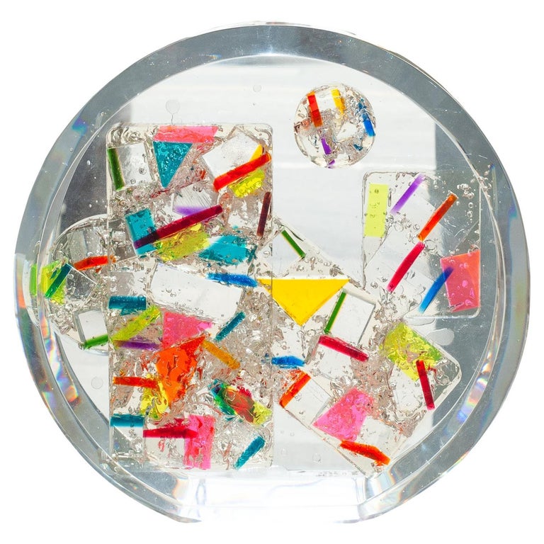 Contemporary Large Multicoloured Acrylic Sculpture For Sale at 1stDibs