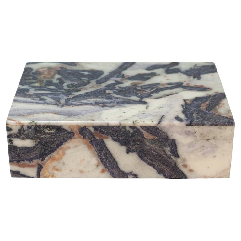 Contemporary Large Purple Opal Box with Hinged Lid For Sale at 1stDibs