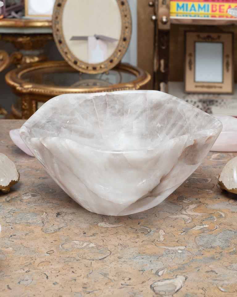 Contemporary Large Scale Rock Crystal Bowl For Sale at 1stDibs