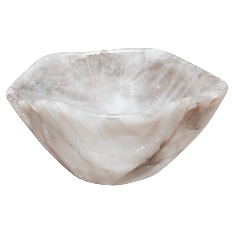 Contemporary Large Scale Rock Crystal Bowl For Sale at 1stDibs