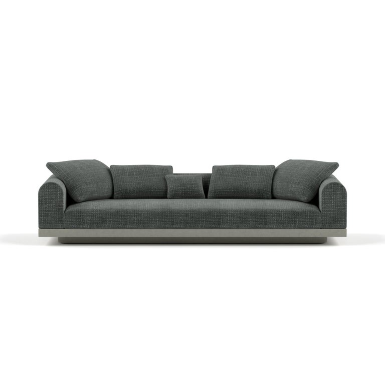 Contemporary Large Sofa 'Aqueduct' by Poiat, Yang 95, Low Plinth For ...