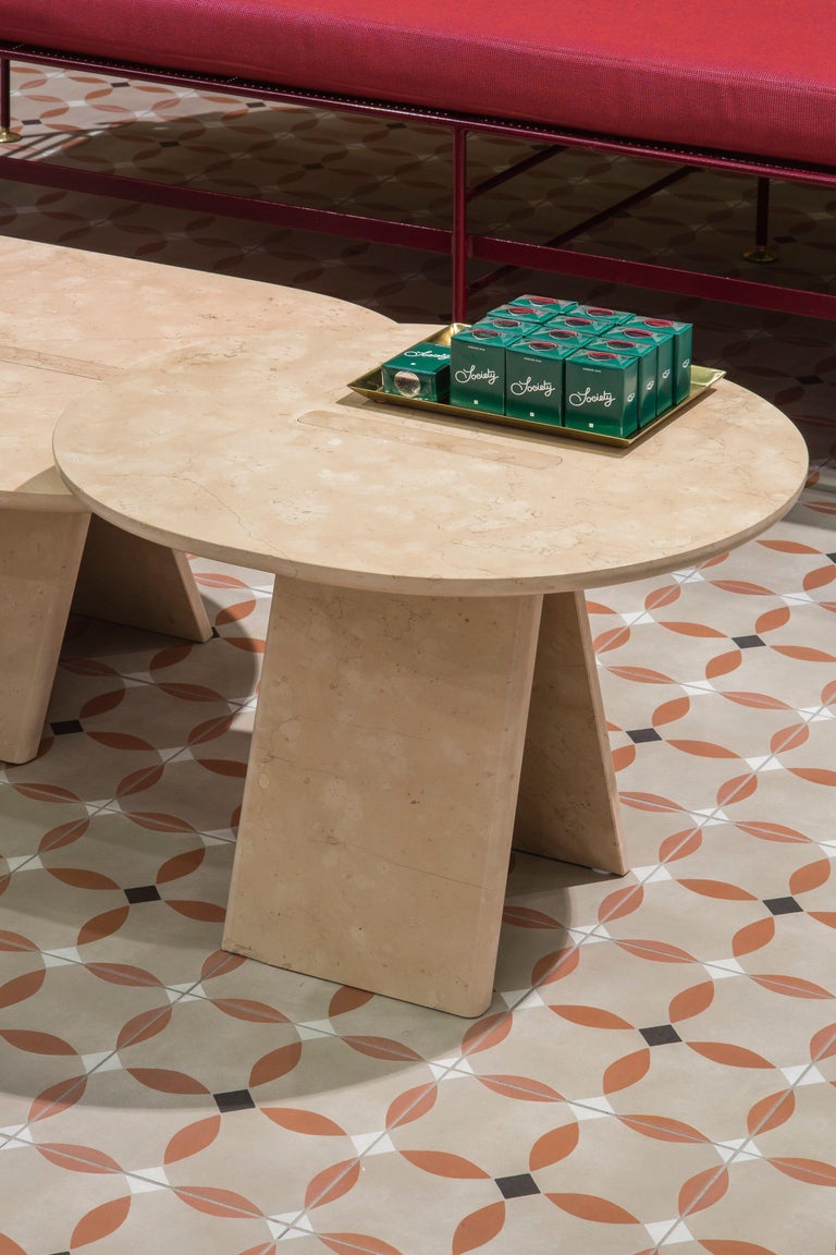 Contemporary Lásta Coffee Table Or Side Table Table High in Pink Marble ...