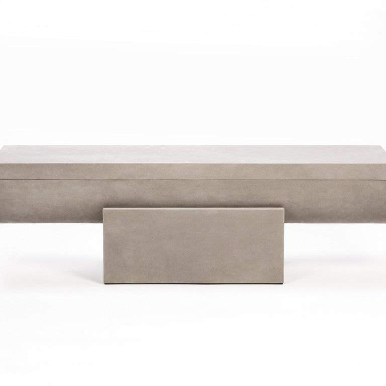 Contemporary Leather Bench, Aurelia by Stephane Parmentier for ...